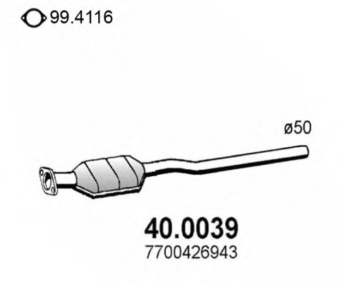 400039, Catalytic Converter for