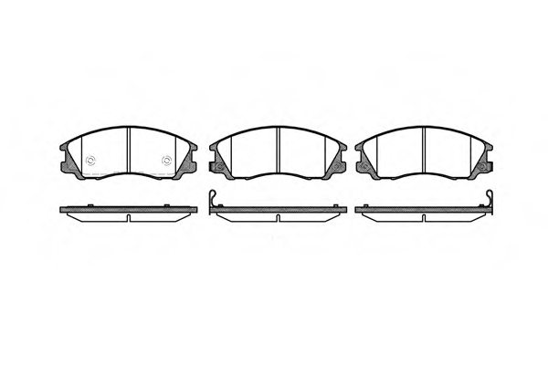 58101H1A10,HYUNDAI 58101-H1A10 Brake Pad Set, disc brake for HYUNDAI