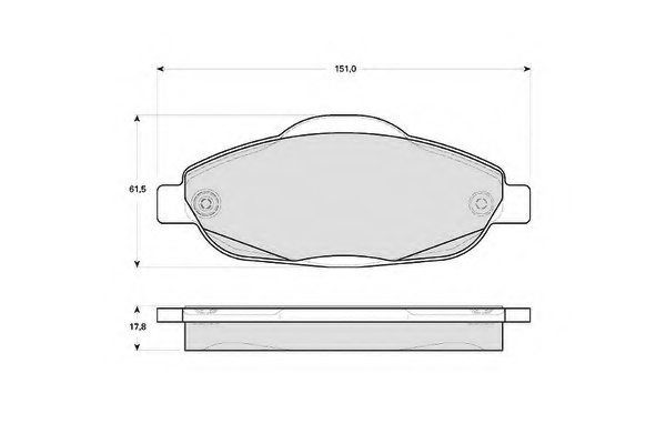 425426,PEUGE 4254.26 Brake Pad Set, disc brake for PEUGE