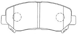 D1060JD00A,NISSA D1060-JD00A Brake Pad Set, disc brake for NISSA