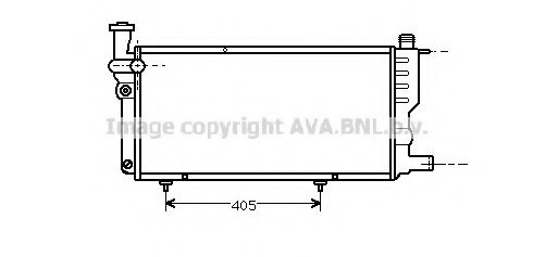 1300K6,PSA 1300K6 Radiator, engine cooling for PSA