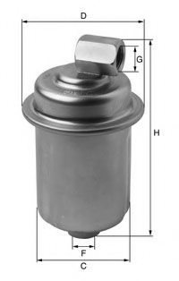 3191102100,HYUNDAI 31911-02100 Fuel filter for HYUNDAI