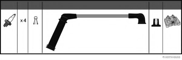 2750102H00,KIA 27501-02H00 Ignition Cable Kit for HYUNDAI,KIA