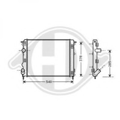 7700428082,RENAU 7700428082 Radiator, engine cooling for RENAU