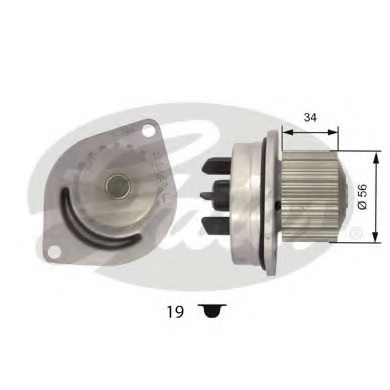 1609417280,PEUGE 1609417280 Water Pump for PEUGE