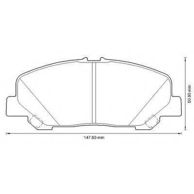 0446528520,TOYOT 04465-28520 Brake Pad Set, disc brake for TOYOT