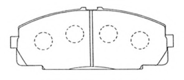 0446526300,TOYOT 0446526300 Brake Pad Set, disc brake for TOYOT