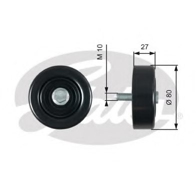 252872F000,HYUNDAI 25287-2F000 Deflection/Guide Pulley, v-ribbed belt ...