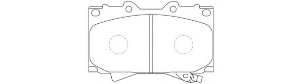 0446560340,TOYOT 04465-60340 Brake Pad Set, disc brake for TOYOT