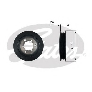 0515J3,PSA 0515J3 Belt Pulley, crankshaft for PSA