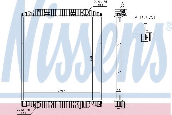 41218266,IVECO 41218266 Radiator, engine cooling for IVECO