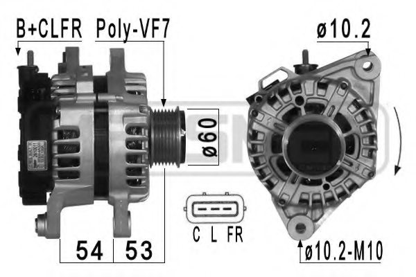 373004A320,HYUNDAI 37300-4A320 Alternator for HYUNDAI