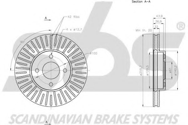402061HA0A,NISSA 402061HA0A Brake Disc for NISSA
