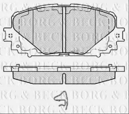 044650D130,TOYOT 04465-0D130 Brake Pad Set, disc brake for TOYOT