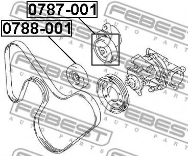 1754077E10,SUZUKI 1754077E10 Belt Tensioner for SUZUKI