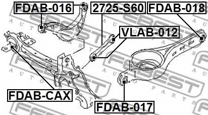 1469125,FORD 1469125 Control Arm-/Trailing Arm Bush for FORD