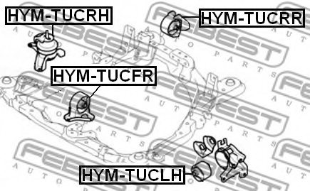 218102E000,HYUNDAI 218102E000 Engine Mounting for HYUNDAI