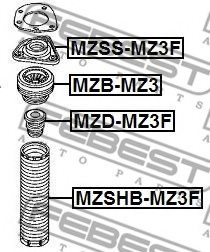 1223835,FORD 1223835 Anti-Friction Bearing, suspension strut support ...
