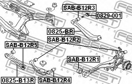 20254AE010,SUBAR 20254-AE010 Control Arm-/Trailing Arm Bush for SUBAR