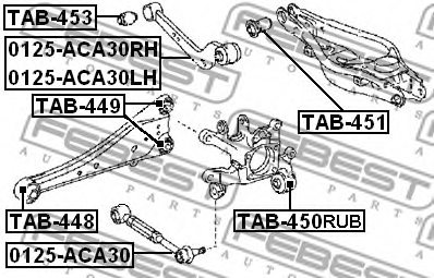4230442020,TOYOTA 42304-42020 Bush, control arm mounting for LEXUS,TOYOTA