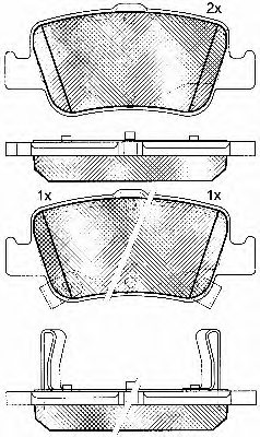 0446602190,TOYOT 04466-02190 Brake Pad Set, disc brake for TOYOT