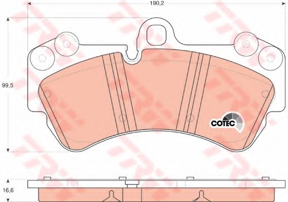 7L0698151,VW 7L0.698.151 Brake Pad Set, disc brake for VW