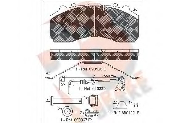1856108,SCANI 1856108 Brake Pad Set, disc brake for SCANI
