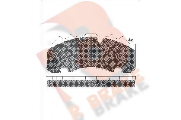 0980107250,BPW 09.801.07.25.0 Brake Pad Set, disc brake