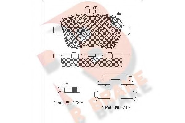 0084202320,MERCE 0084202320 Brake Pad Set, disc brake for MERCE