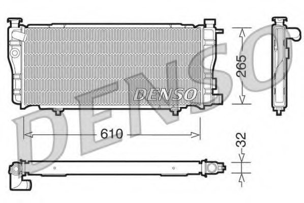1300K6,PSA 1300K6 Radiator, engine cooling for PSA