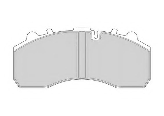 1906439,IVECO 1906439 Brake Pad Set, disc brake for IVECO