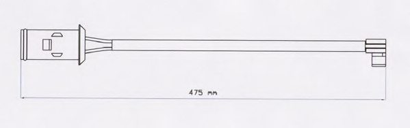 1908825,IVECO 1908825 Warning Contact, brake pad wear for IVECO
