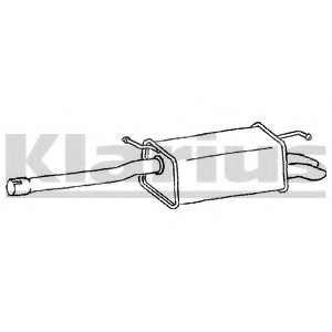 2K0253609N,VW 2K0 253 609N End Silencer for VW