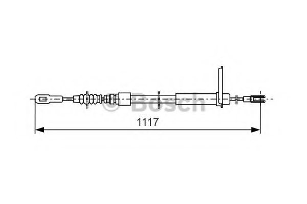 1404202085,MERCE 1404202085 Cable, parking brake for MERCE