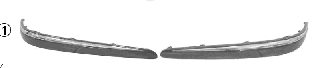 2118800612,MERCE 211-880-06-12 Trim/Protective Strip, bumper for MERCE