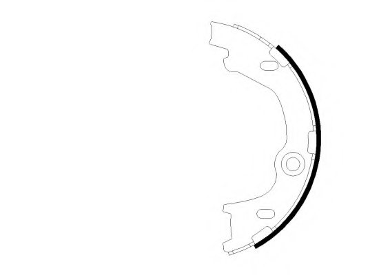 583052SA00,HYUNDAI 583052SA00 Brake Shoe Set, parking brake for HYUNDAI
