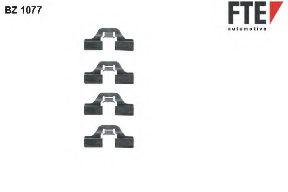 1J0615231,VAG 1J0615231 Accessory Kit, disc brake pads for VAG