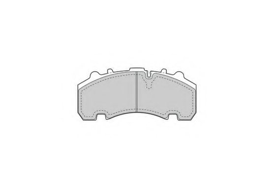 0980108170,BPW 0980108170 Brake Pad Set, disc brake for BPW
