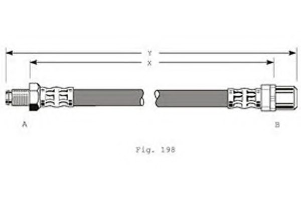 34301165249,BMW 34 30 1 165 249 Brake Hose for BMW
