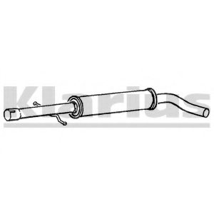 1J0253209N,VW 1J0253209N Middle Silencer for VW