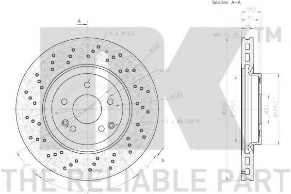 2034211312,MERCE 203 421 13 12 Brake Disc for MERCE