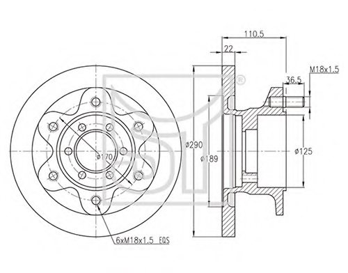 42470842,IVECO 42470842 Brake Disc for IVECO