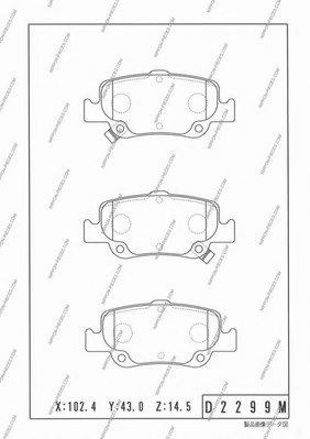 0446602190,TOYOT 04466-02190 Brake Pad Set, disc brake for TOYOT