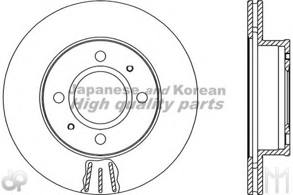 5171202550,HYUNDAI 51712-02550 Brake Disc for HYUNDAI