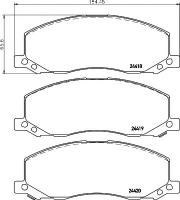 13237752,VAUXH 13237752 Brake Pad Set, disc brake for VAUXH