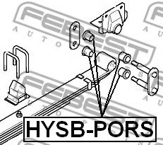 5414645000,HYUNDAI 54146-45000 Bush, leaf spring for HYUNDAI