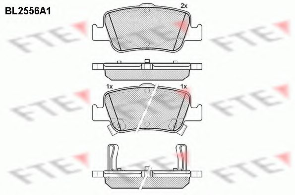 0446602190,TOYOT 04466-02190 Brake Pad Set, disc brake for TOYOT