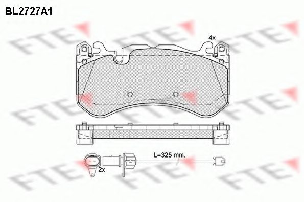 4F0698151H,AUDI 4F0.698.151H Brake Pad Set, disc brake for AUDI
