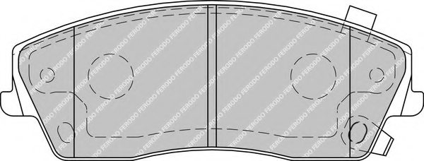 05142555AA,DODGE 05142555AA Brake Pad Set, disc brake for DODGE