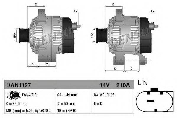 12317605479,BMW 12317605479 Alternator for BMW